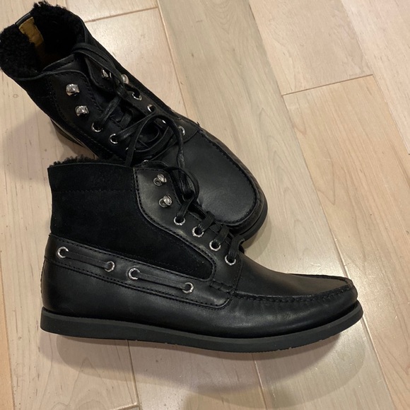 Bally | Shoes | Bally Switzerland Soft Genuine Leather Shearling Black ...